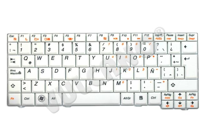 Teclado de Netbook IBM / Blanco / Español / 85 Teclas / Opaco V103802BK1