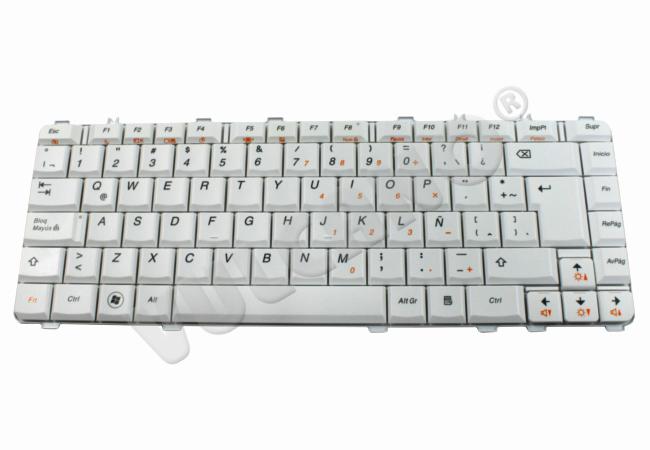 Teclado de Netbook Lenovo Ideapad Y450 Y550 / Blanco / Español / 85 ...
