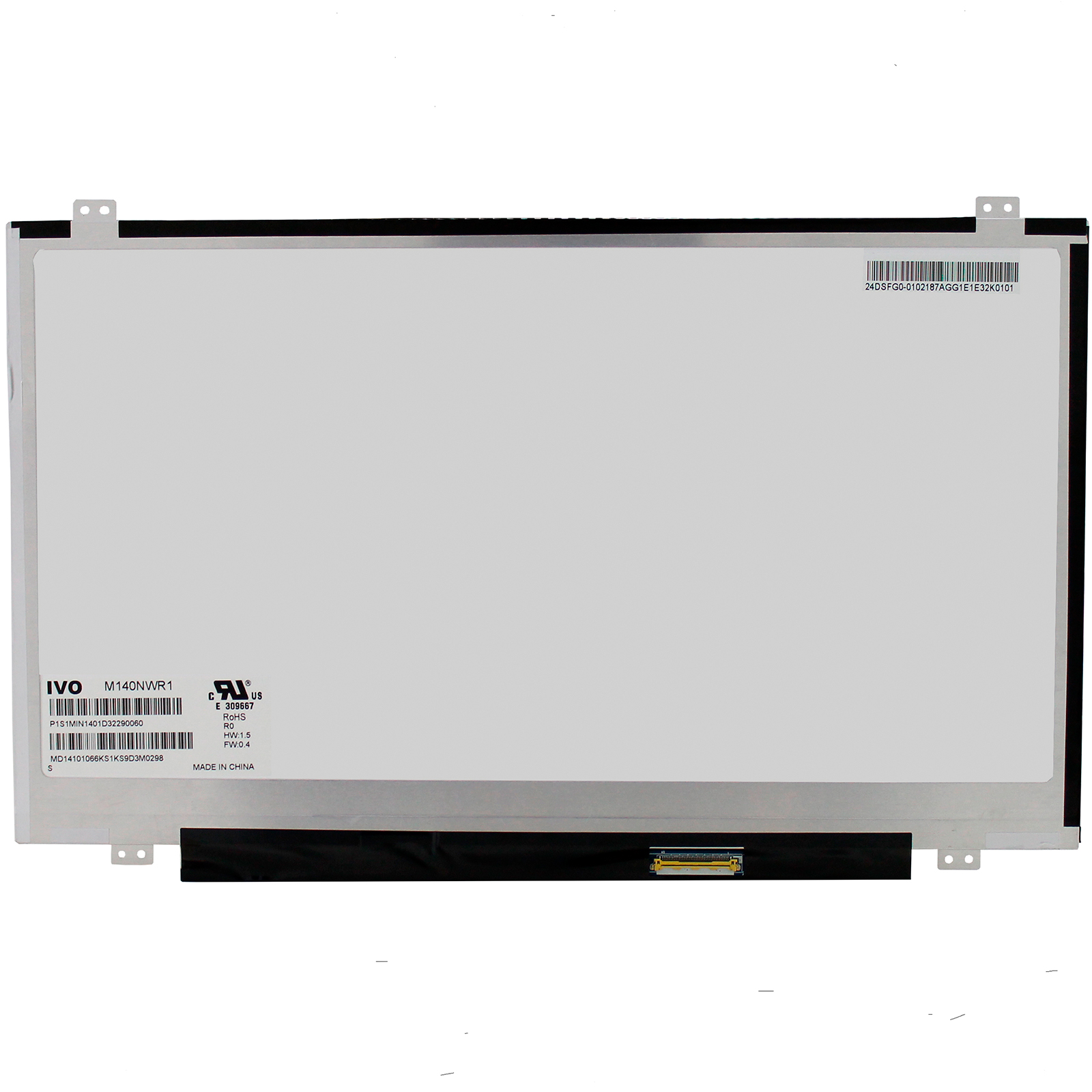 Pantalla de Notebook 14.0 IVO / LED / Brillante / 1366x768 / 40 Pines ...