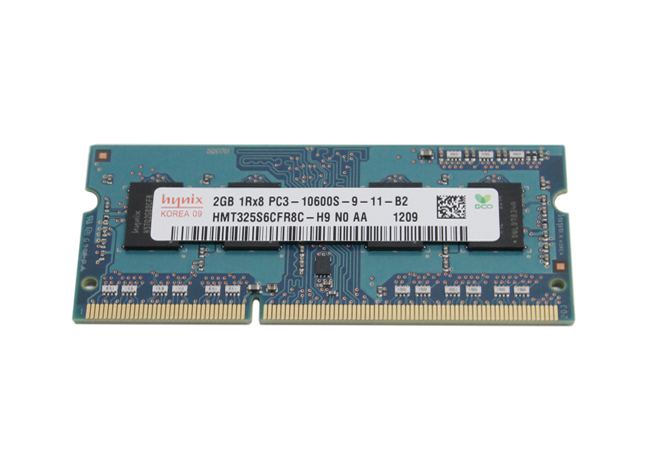 Memoria para notebooks DDR3 Hynix / 2GB / 1066Mhz / 8 chips / DDR3 / 1.5V HMT325S6BFR8C-H9 N0 ...