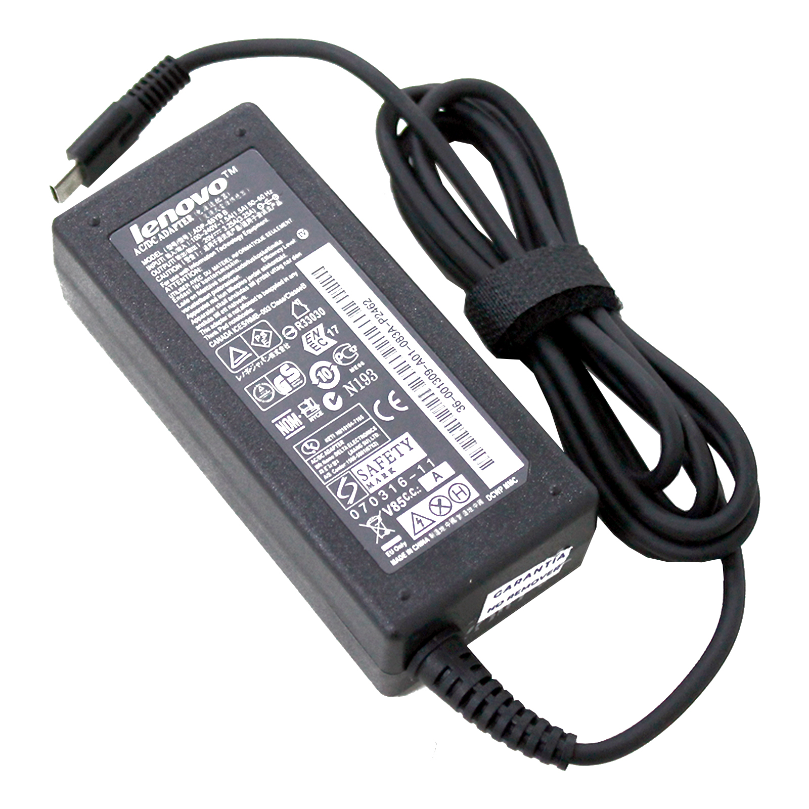 Cargador Lenovo Ideapad / 20V / 3.25A / 65W / Tipo USB-C 01FR024 ...