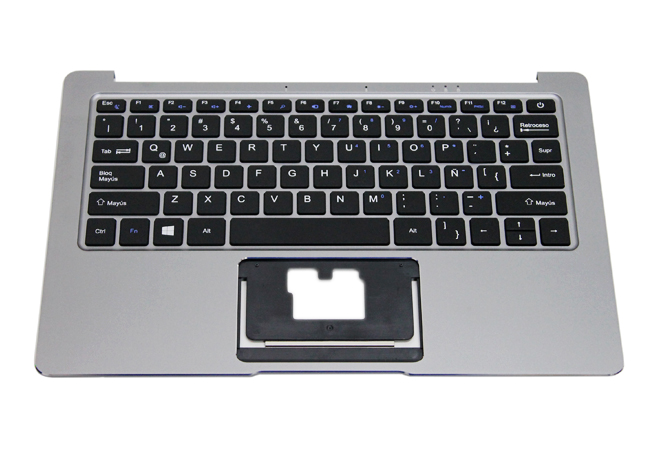 Teclado de Netbook Noblex N13W101 / Negro / Español / 78 teclas / Opaco