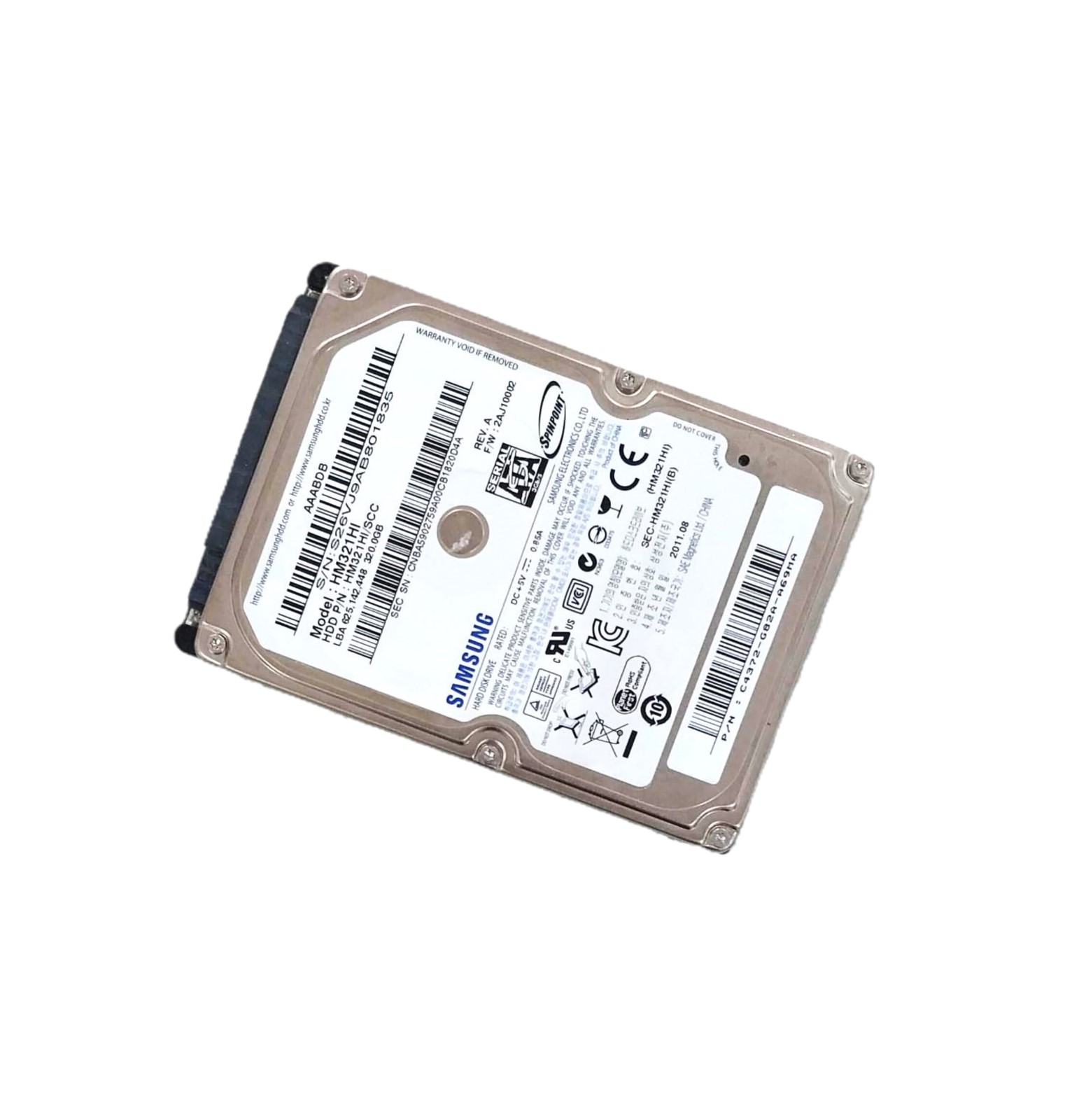 Disco Rígido para Notebook SATA 320GB Samsung / 2.5'' / 5400RPM / 8MB ...
